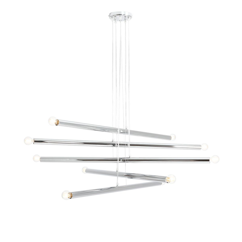 Aldex Tubo króm függesztett lámpa (ALD-1072M4) E14 10 izzós IP20 ...