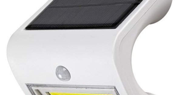 Rábalux Opava fehér LED kültéri napelemes mozgásérzékelős fali lámpa ...